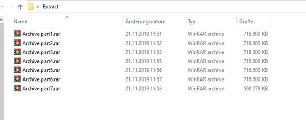 How Can I Split Files Into Multivolume RAR Archives 